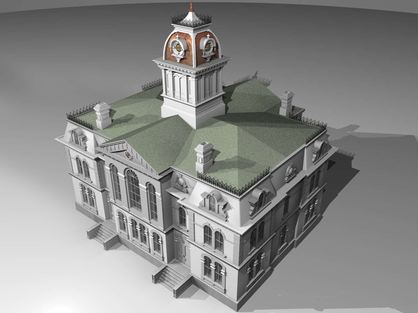 3d Model Victorian Courthouse