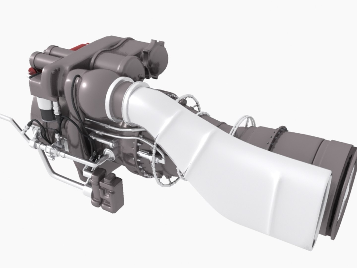 3d Apache Engine Model