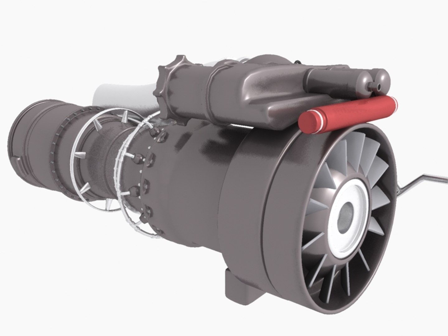 3d Apache Engine Model