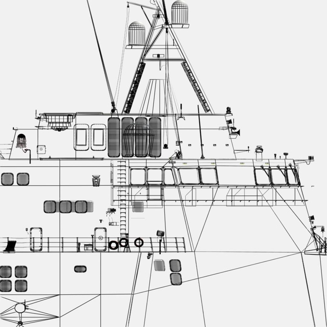 littoral combat ship lcs 3d model