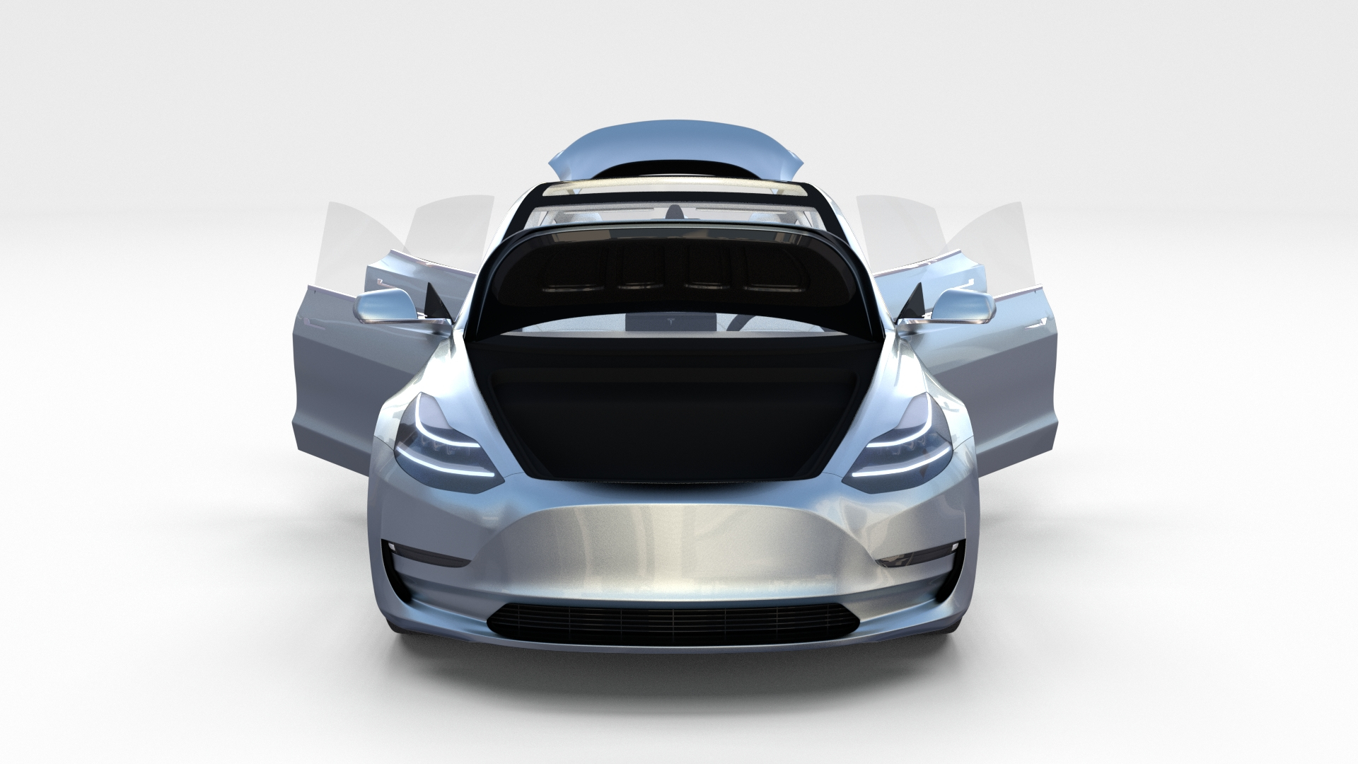 Tesla 3 Interior Chassis 3d Model