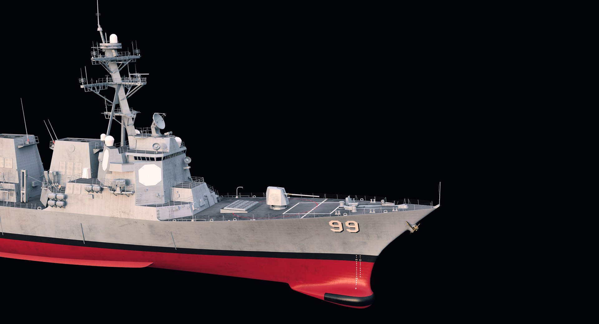 Uss Ddg 99 3d Max