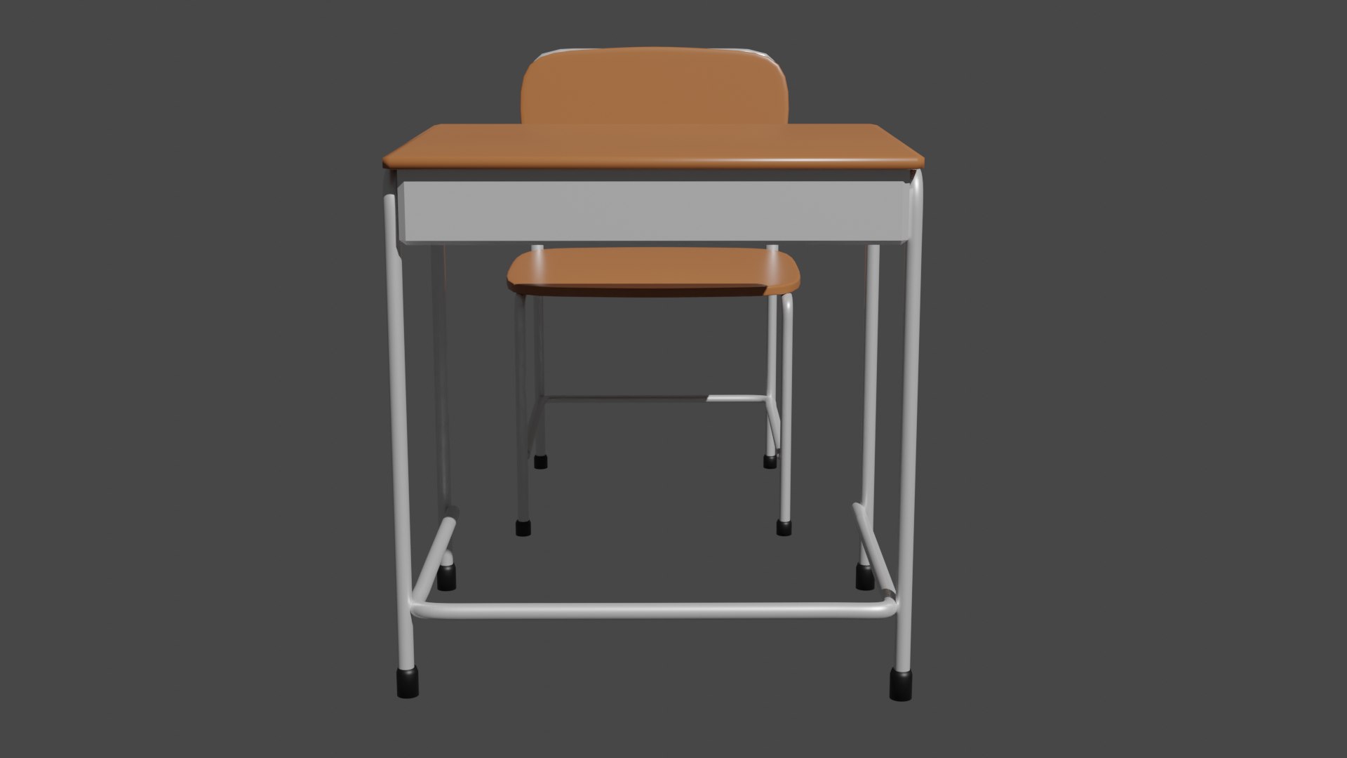 School Desk Model - TurboSquid 1561606