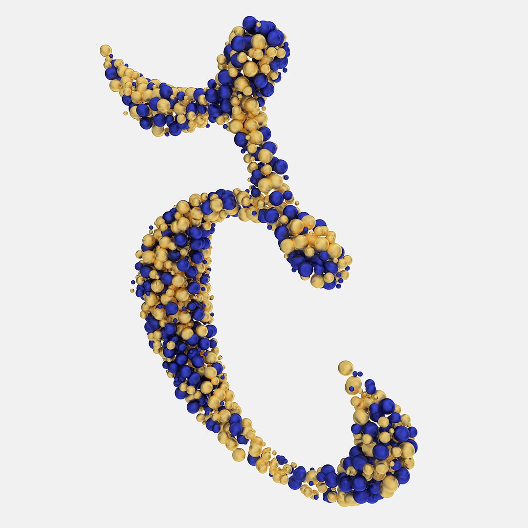 3D Calligraphic Digit 5 Number - TurboSquid 1396158