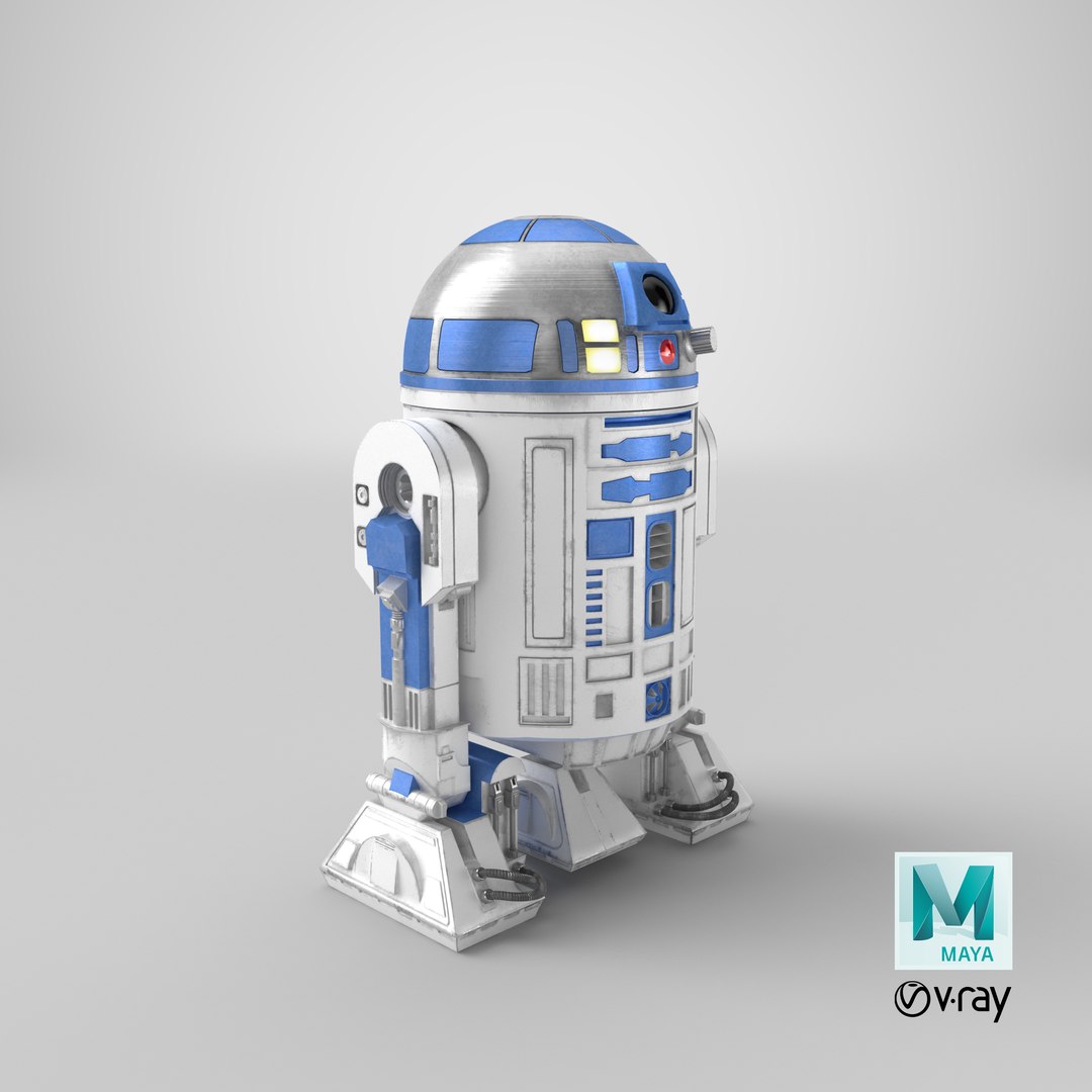 R2 D2 Robot 3D Model - TurboSquid 1627346