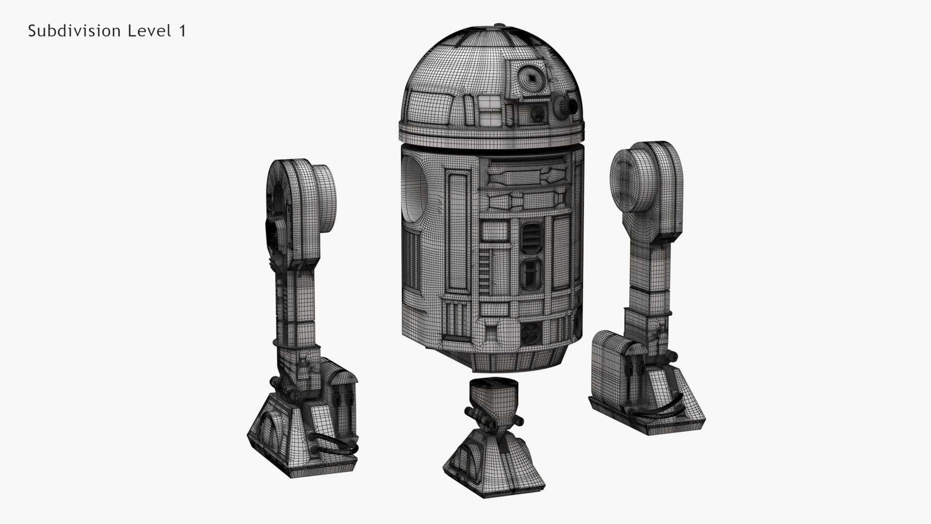 R2 d2 robot 3D model - TurboSquid 1627346