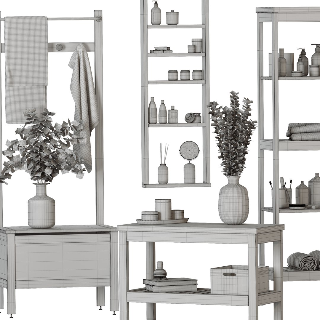 3D IKEA HEMNES Set - TurboSquid 1925032