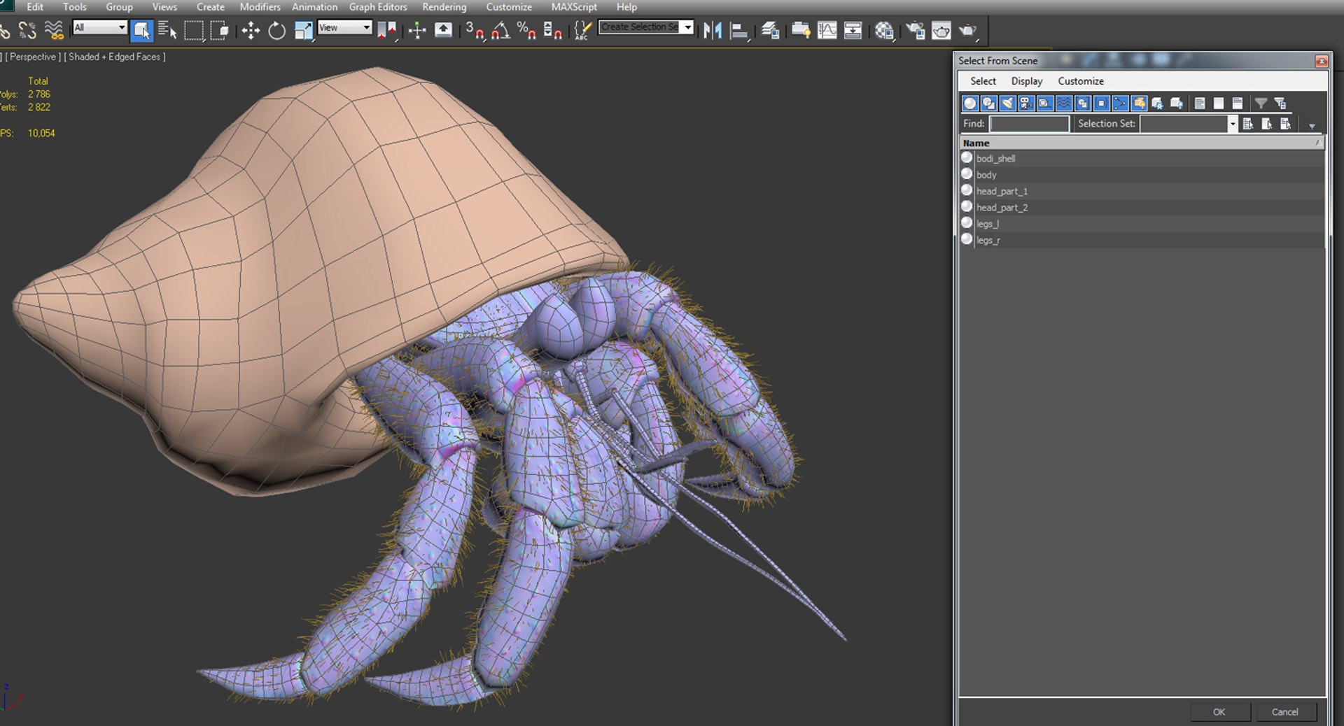 Hermit Crab Walking Pose 3D - TurboSquid 1150944
