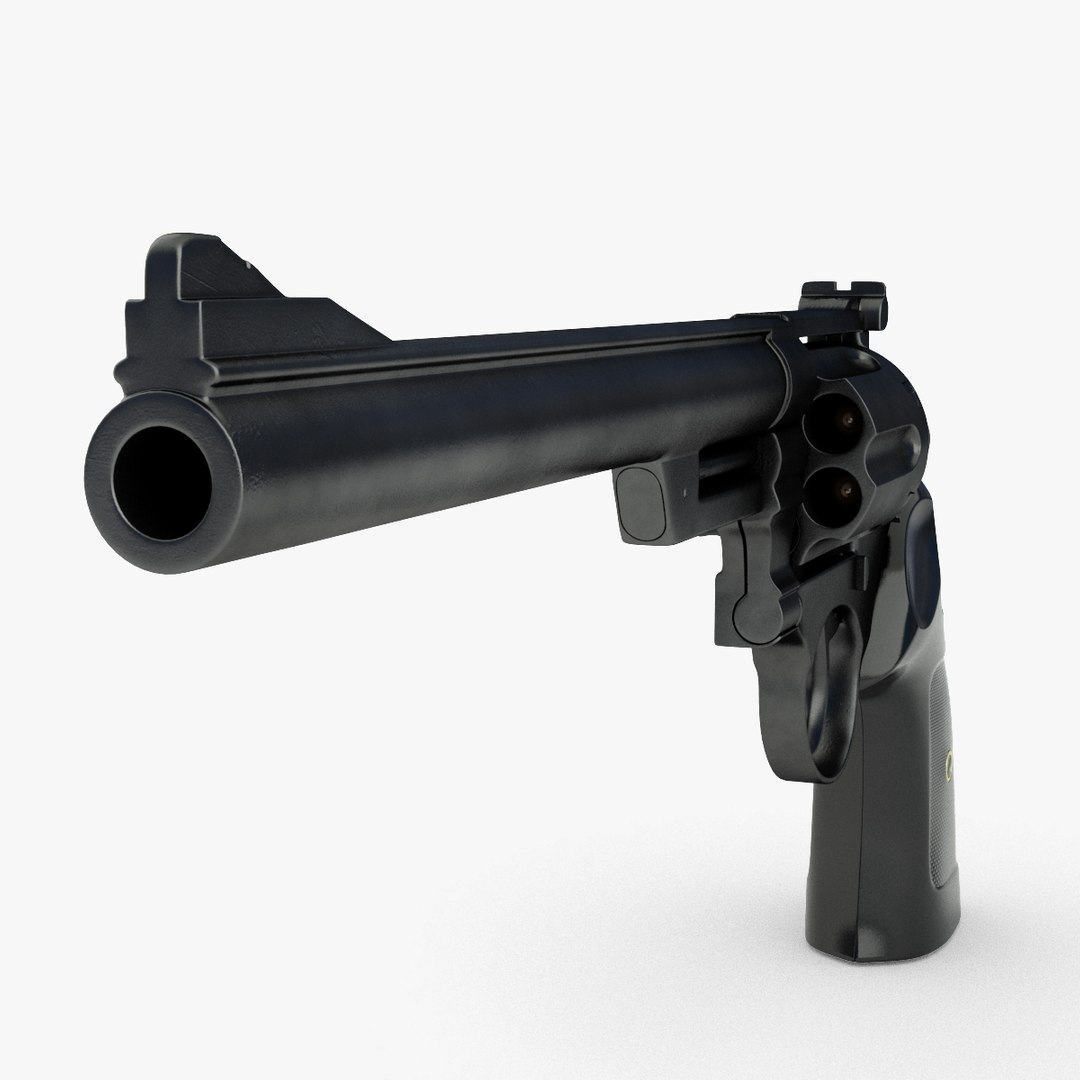 3d Model Magnum 44 Revolver