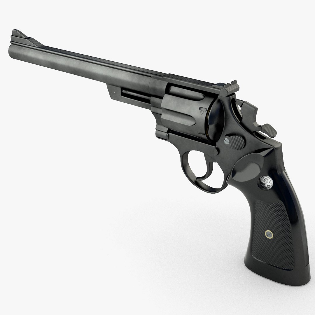 3d Model Magnum 44 Revolver