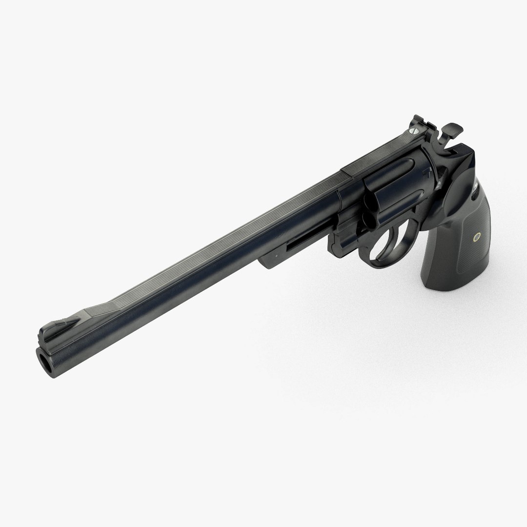 3d Model Magnum 44 Revolver