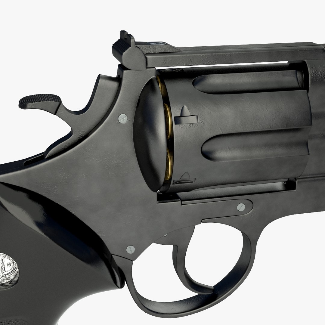 3d Model Magnum 44 Revolver