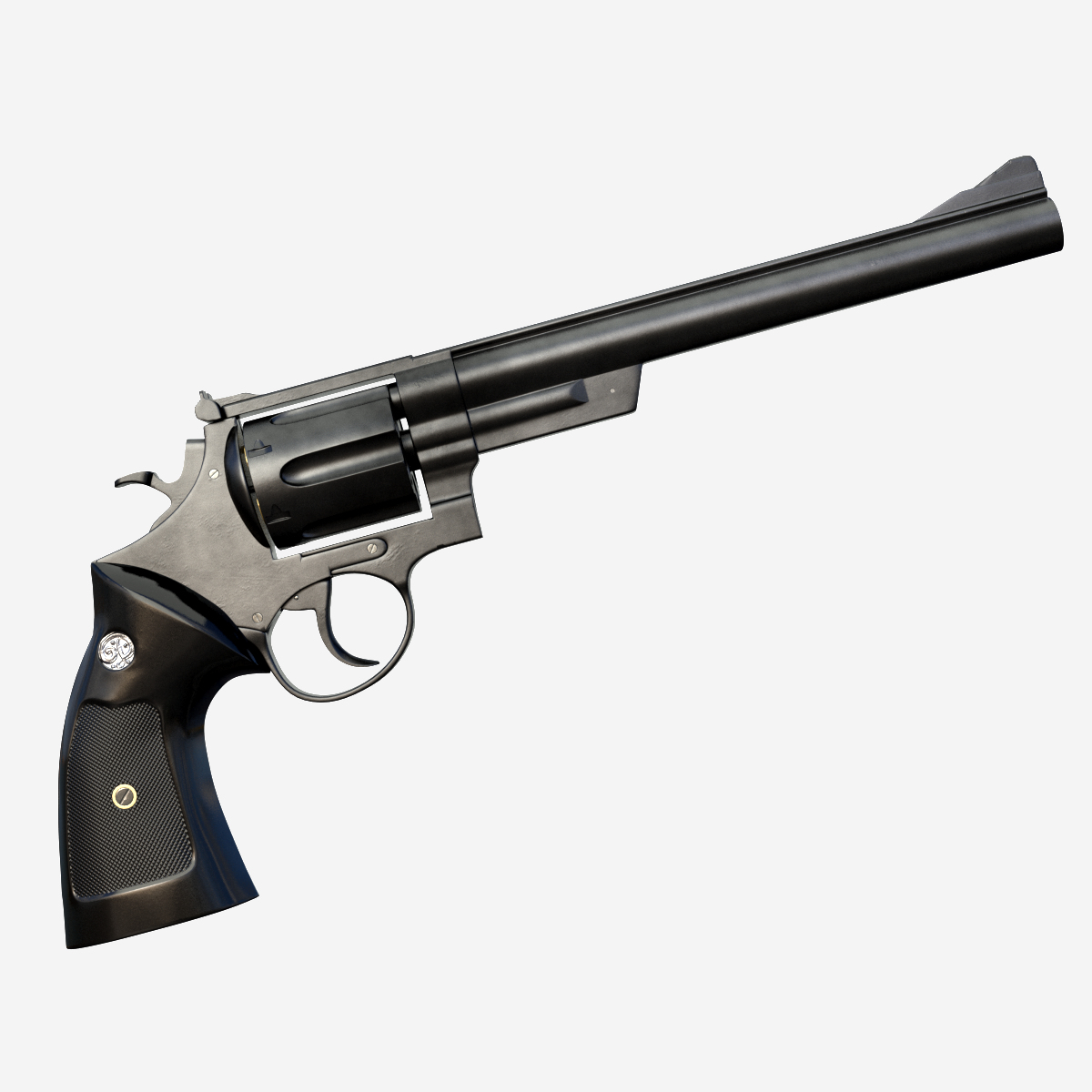 3d model magnum 44 revolver