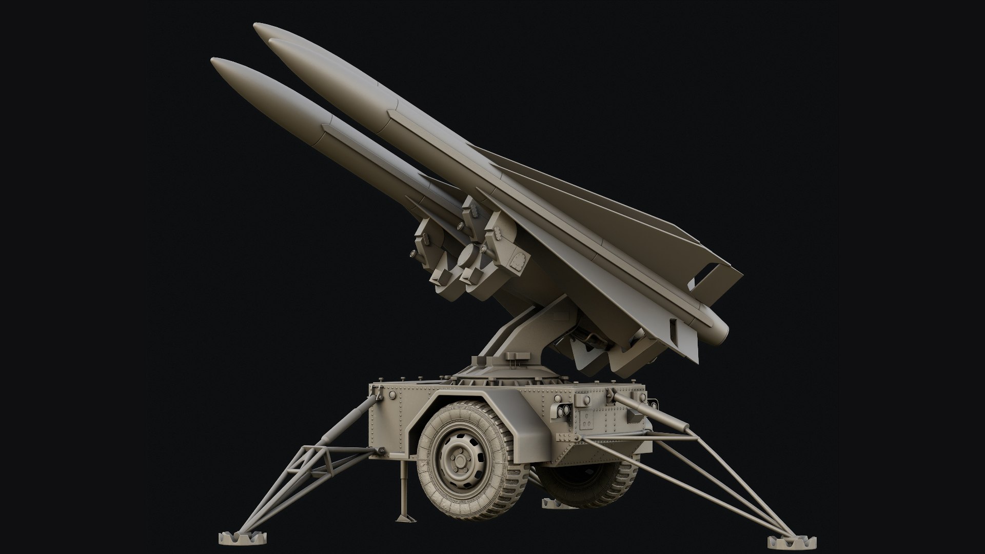 Missile Launcher - Game Ready PBR 3D - TurboSquid 2319586