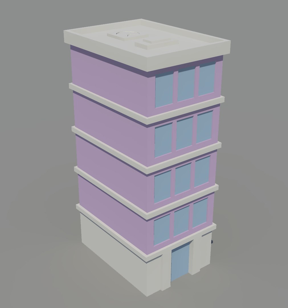 3D Isometric Buildings Model - TurboSquid 1361904