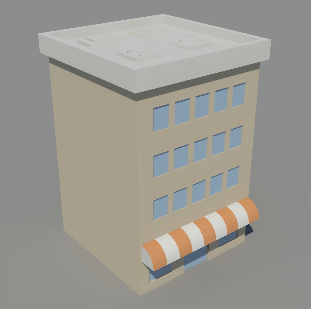 3D Isometric Buildings Model - TurboSquid 1361904