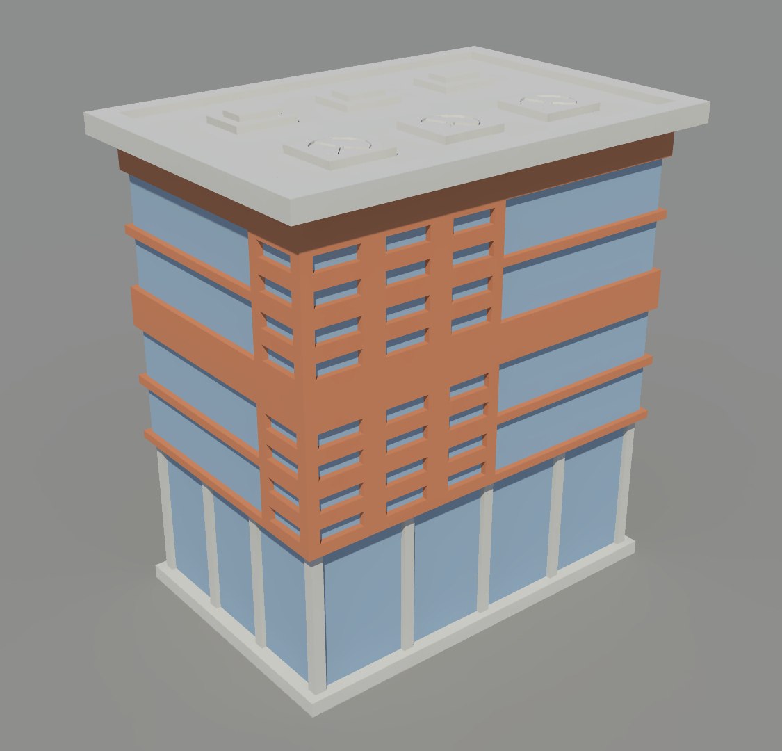 3D Isometric Buildings Model - TurboSquid 1361904