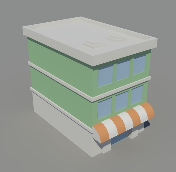 3D isometric buildings model - TurboSquid 1361904