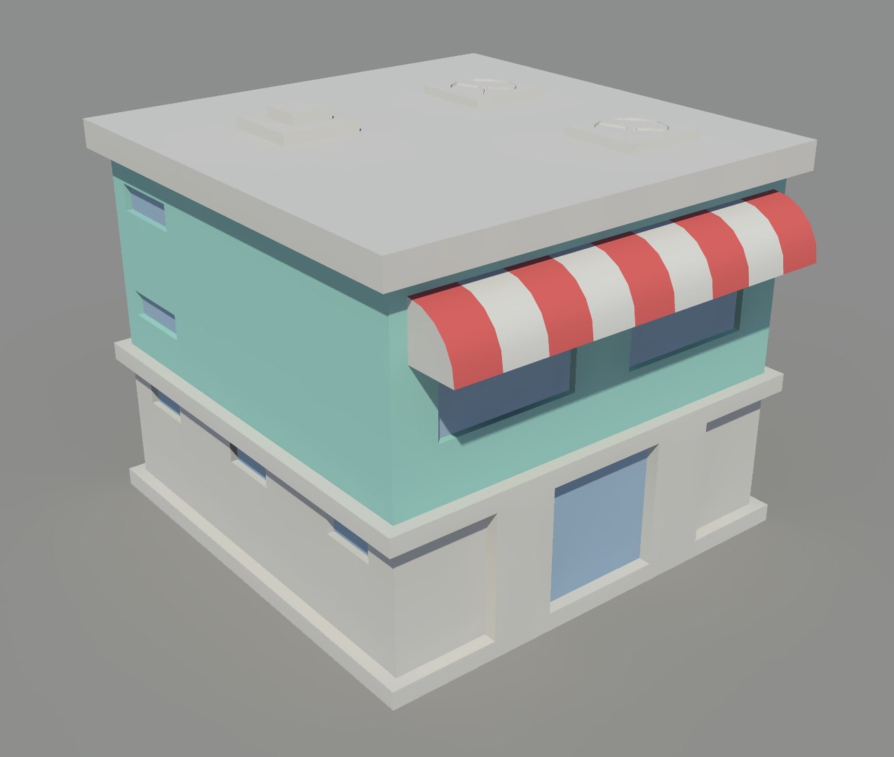 3D Isometric Buildings Model - TurboSquid 1361904