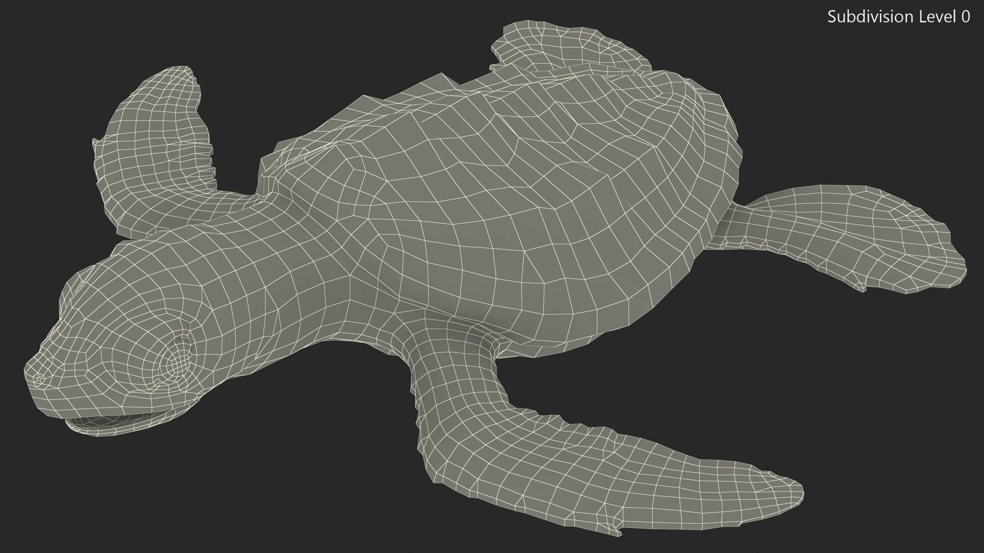 3D Baby Sea Turtle Brown Rigged For Maya - TurboSquid 2205432