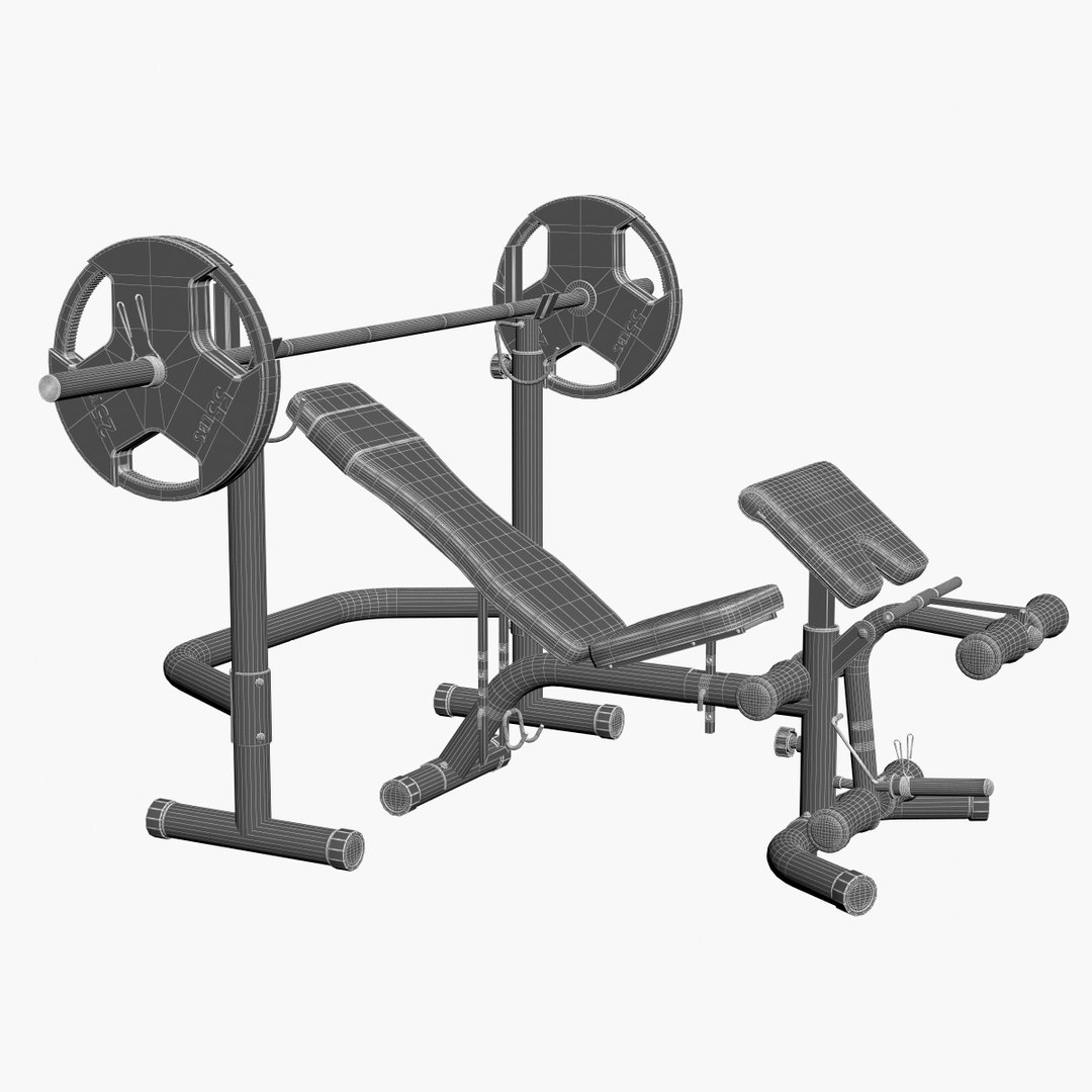 3d Model Gym Equipment Bench Press