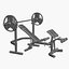 3d Model Gym Equipment Bench Press