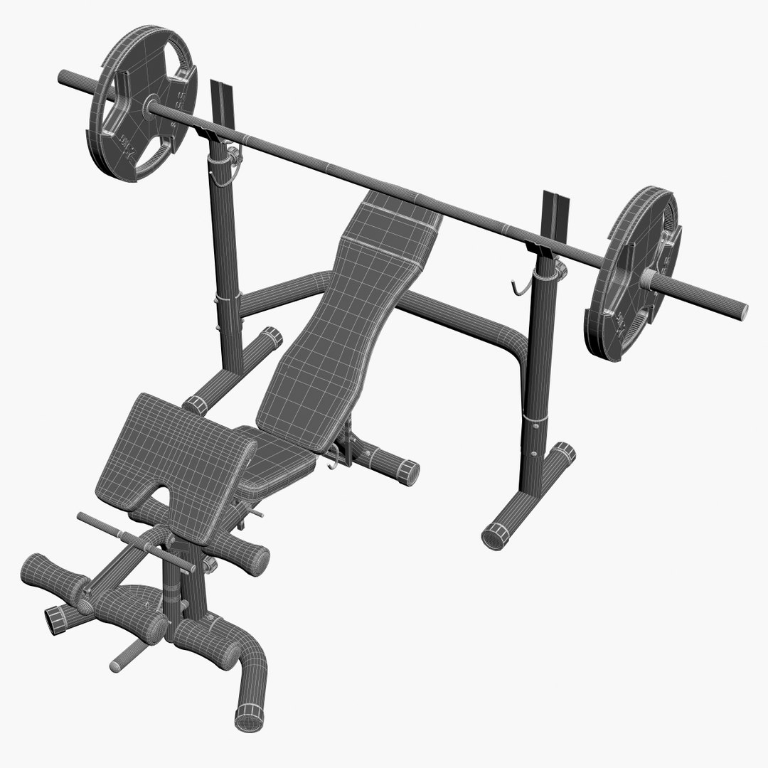 3d Model Gym Equipment Bench Press