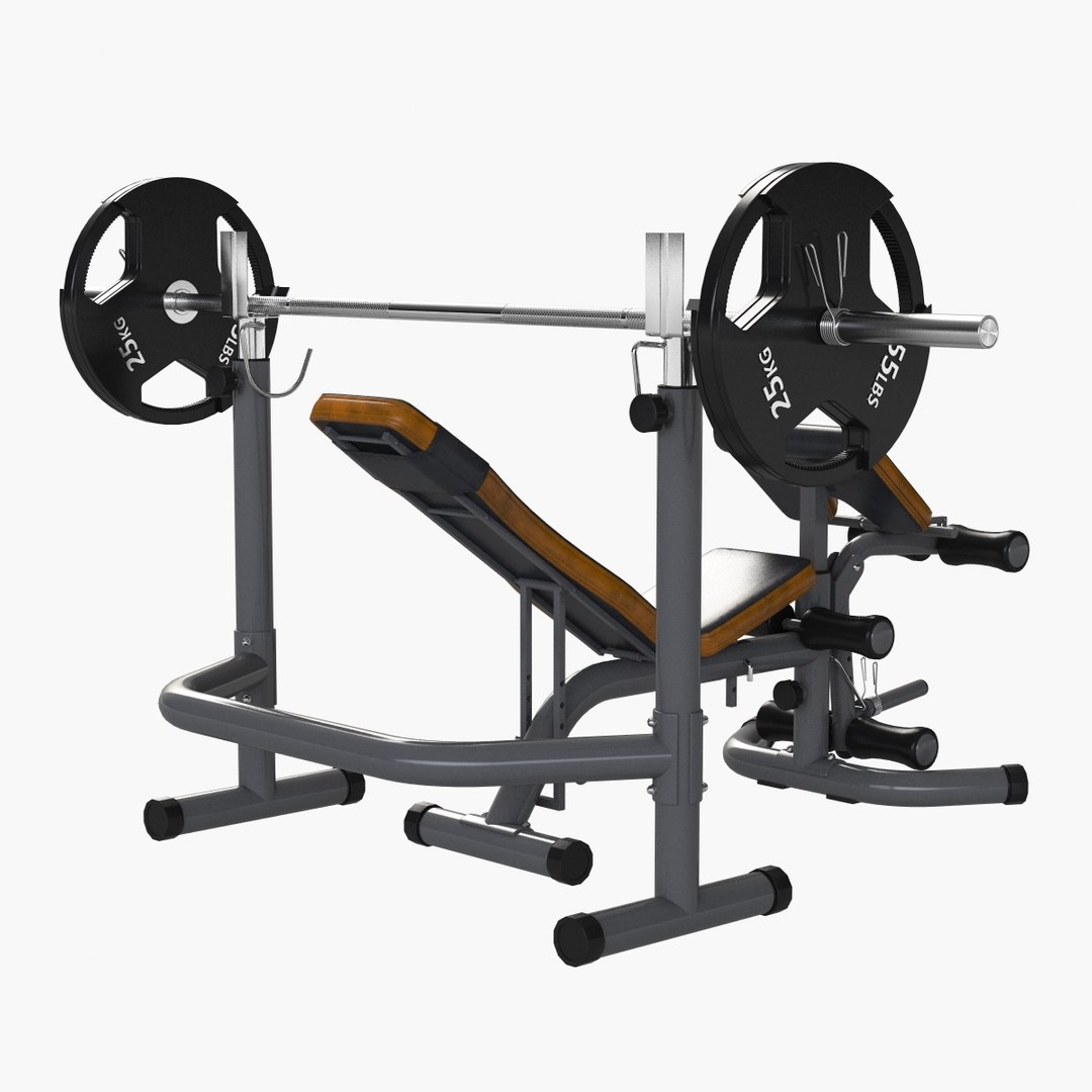 3d Model Gym Equipment Bench Press