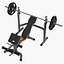 3d Model Gym Equipment Bench Press
