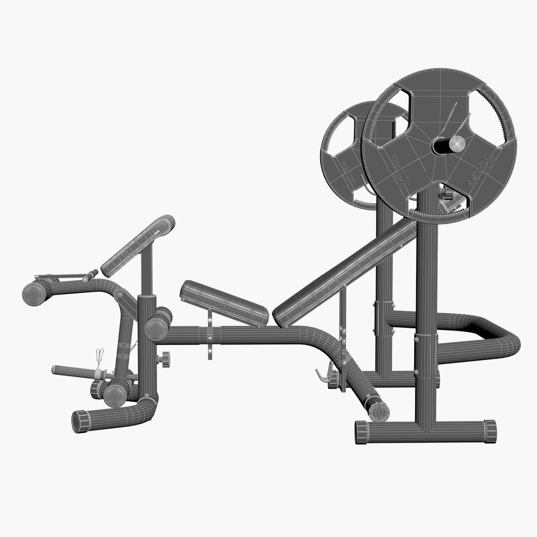 3d Model Gym Equipment Bench Press