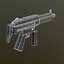 Submachine Gun Pbr 3d Model