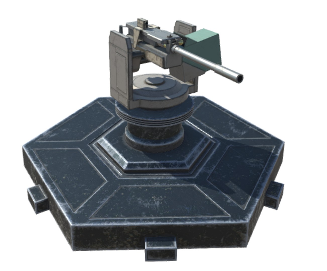 3D Modern Unmanned Turrets Model - TurboSquid 1445326