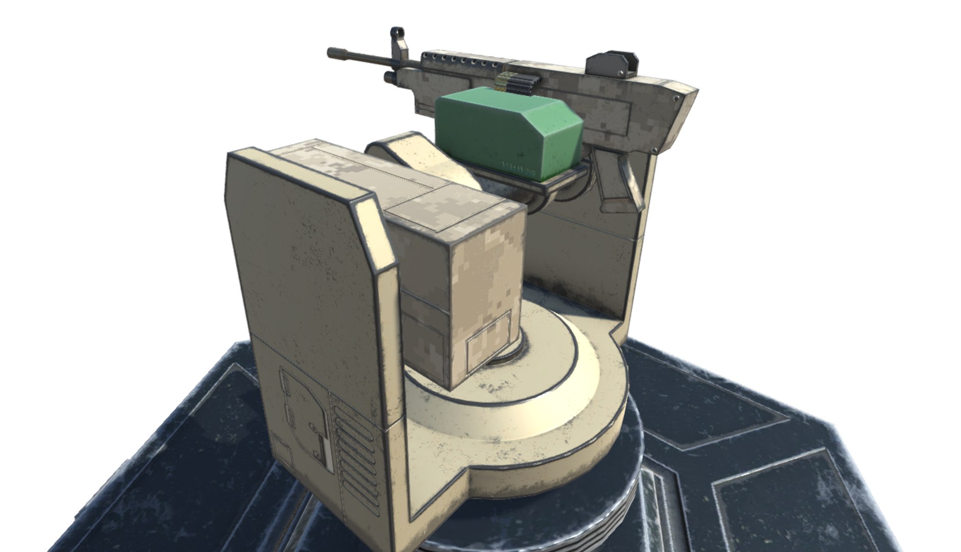 3D Modern Unmanned Turrets Model - TurboSquid 1445326