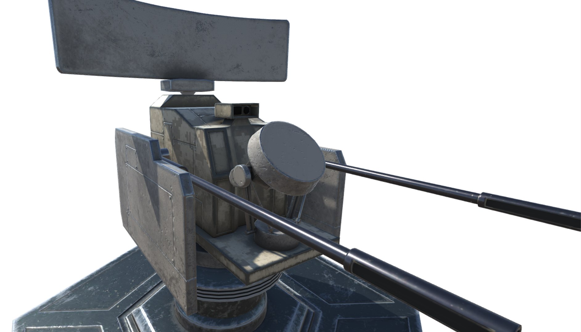 3D Modern Unmanned Turrets Model - TurboSquid 1445326