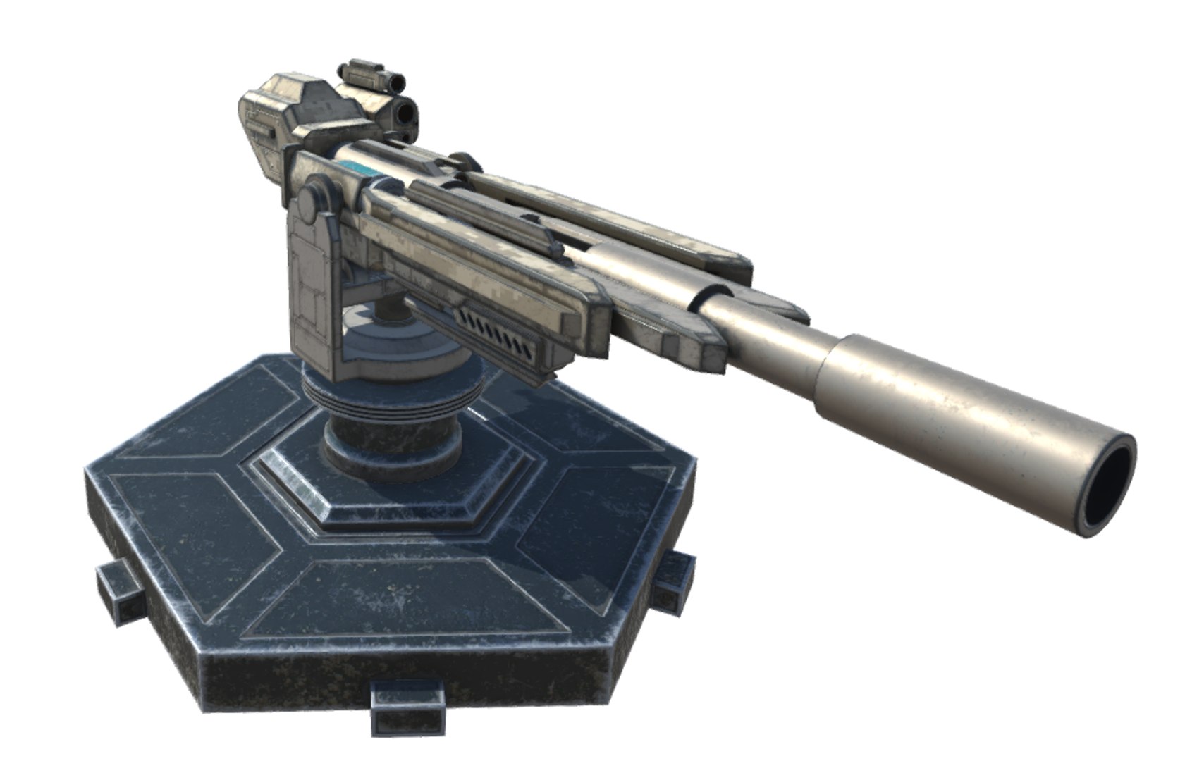 3D Modern Unmanned Turrets Model - TurboSquid 1445326