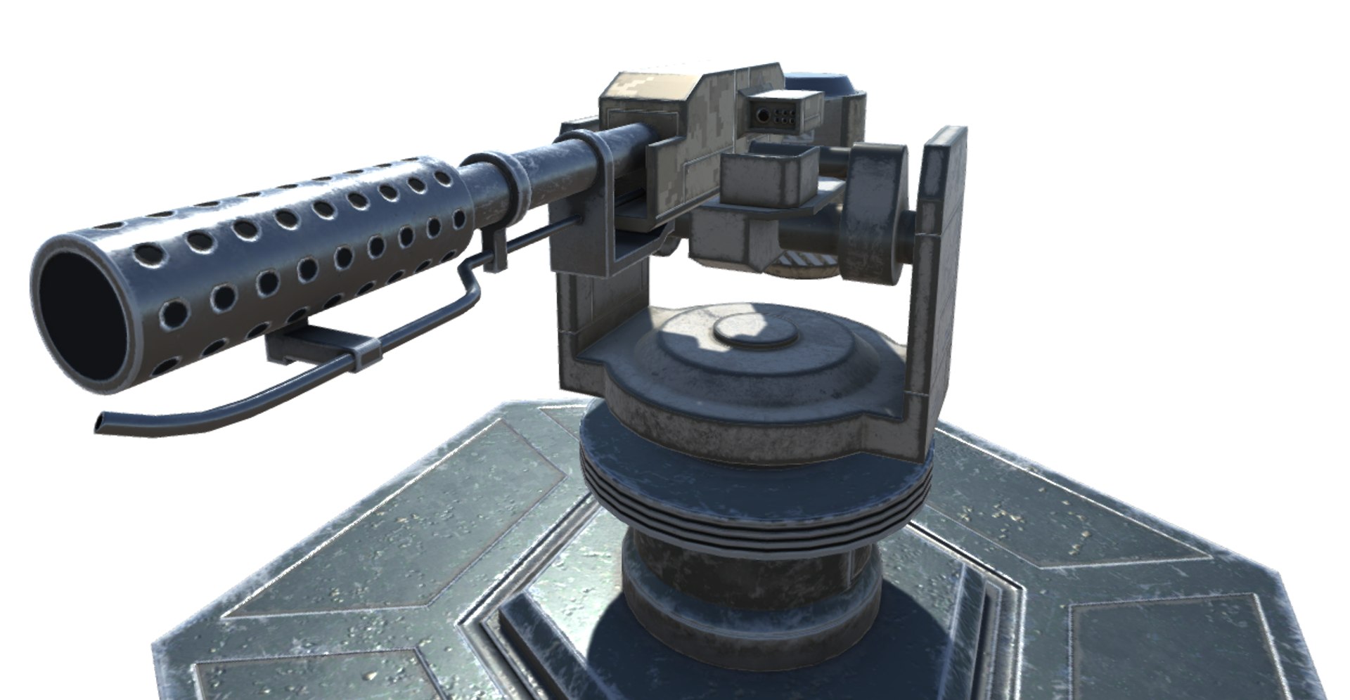 3D Modern Unmanned Turrets Model - TurboSquid 1445326