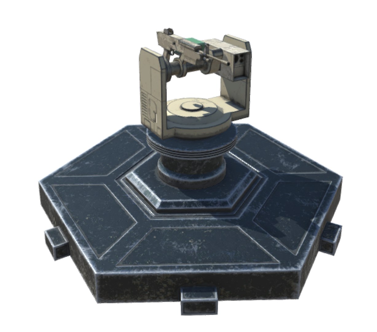 3D Modern Unmanned Turrets Model - TurboSquid 1445326