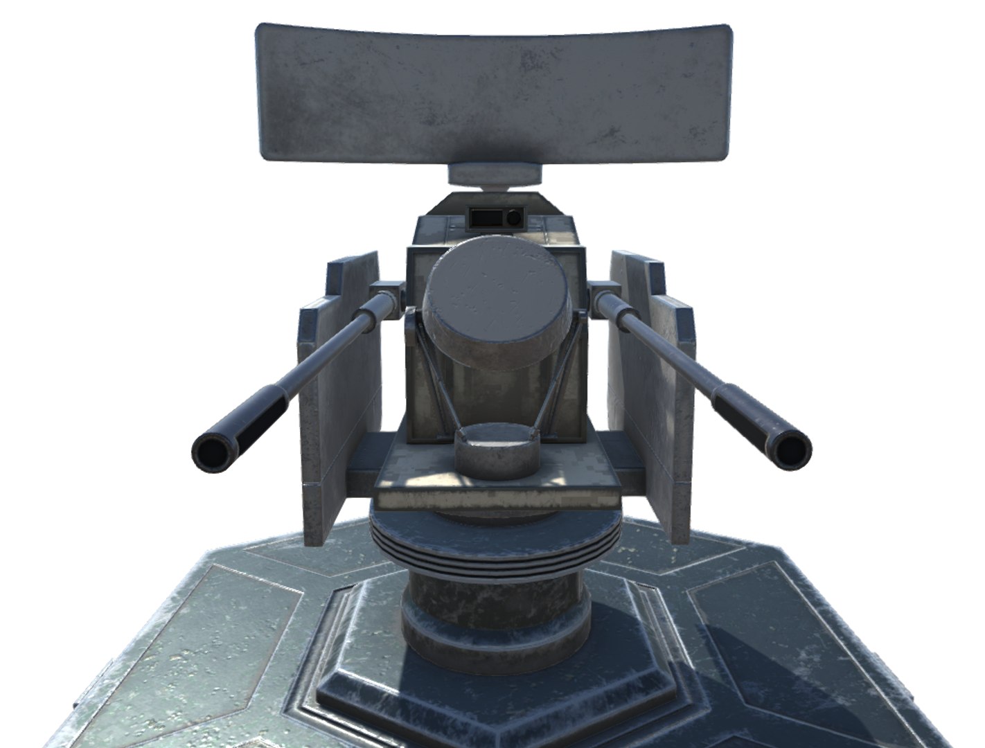 3D Modern Unmanned Turrets Model - TurboSquid 1445326