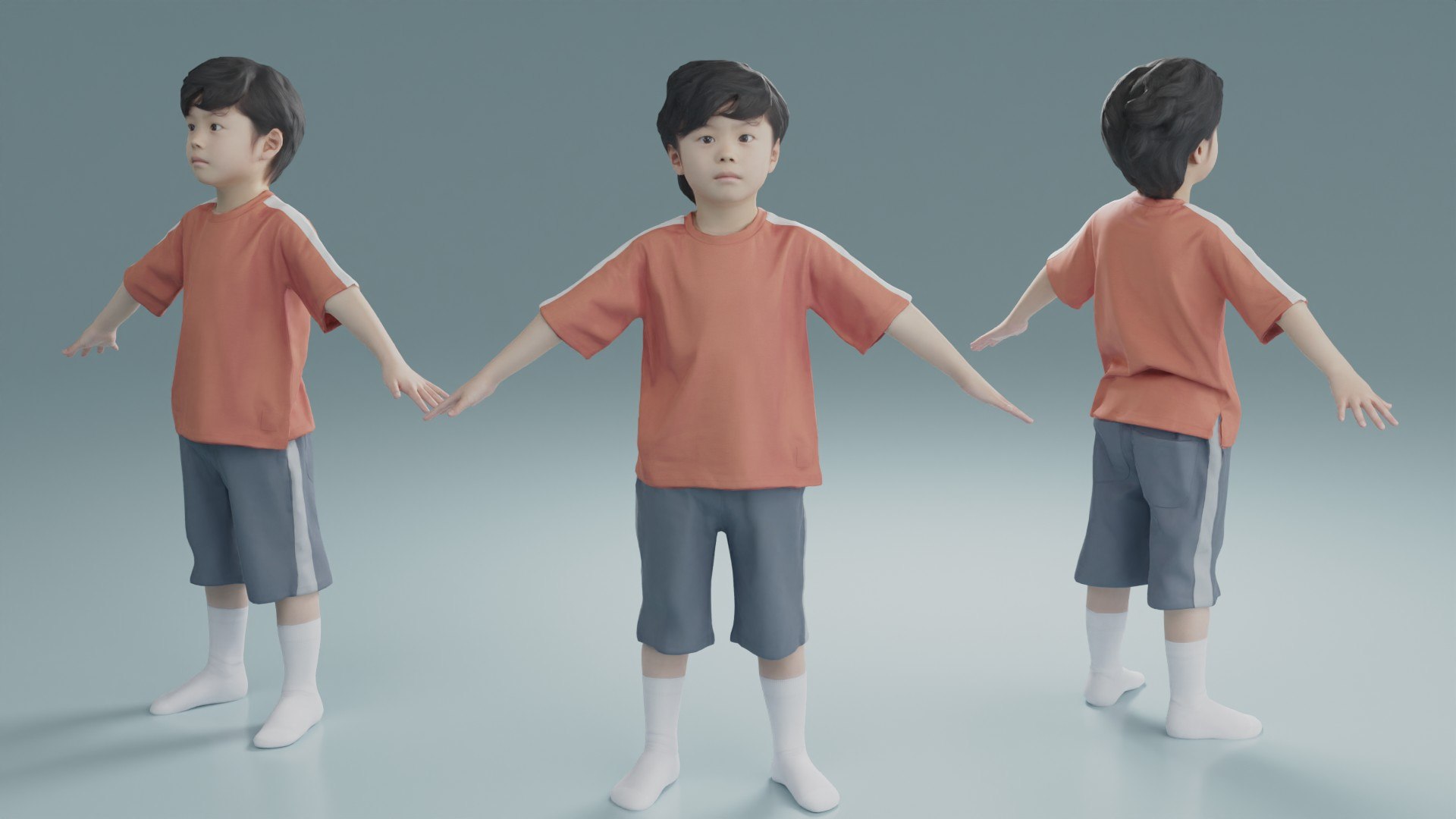 3D Animated 3D-Boy-japanese 228Rui Socks - TurboSquid 2053170