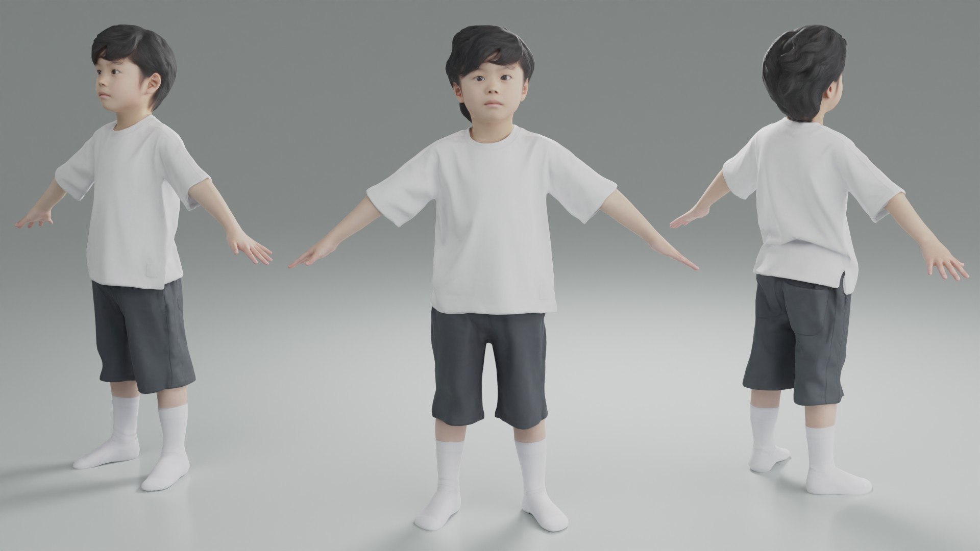 3D Animated 3D-Boy-japanese 228Rui Socks - TurboSquid 2053170
