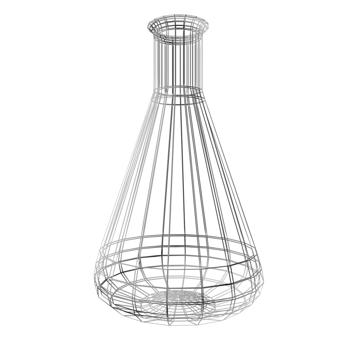 erlenmeyer fluid glass 3ds