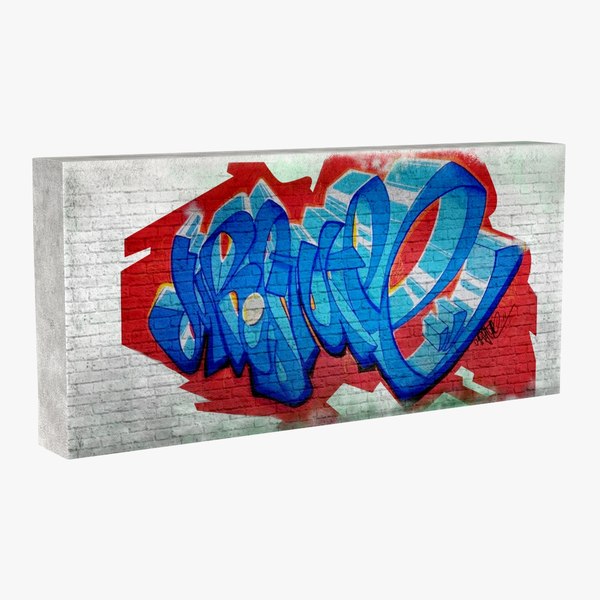 modelo 3d Graffiti Wall V3 - TurboSquid 1135562