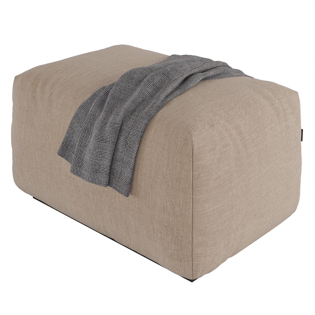 3D Pouf Cube Liso - TurboSquid 1947017