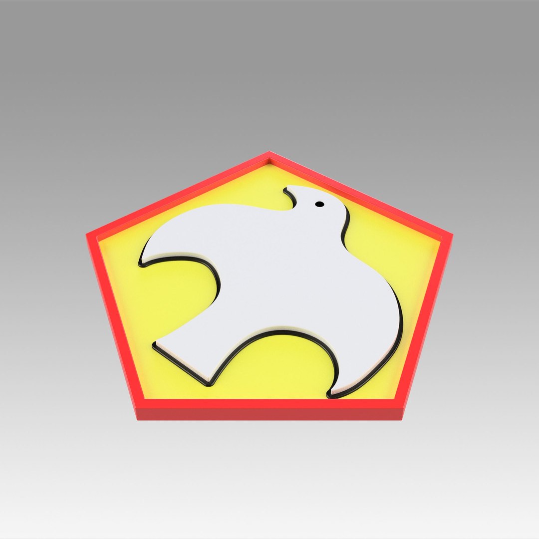 3D Peacemaker Logo Emblem Model - TurboSquid 1805272