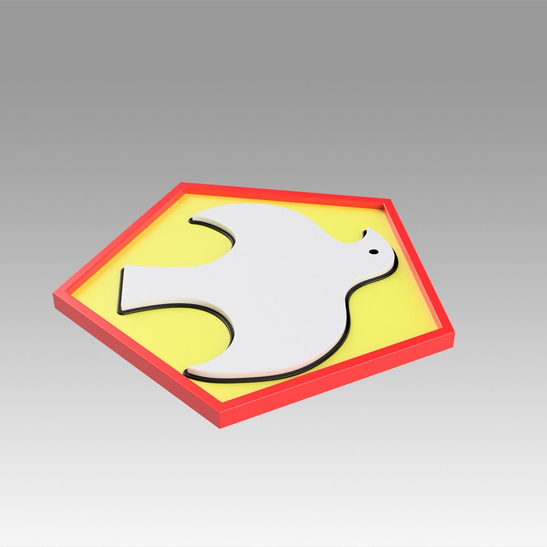 3D Peacemaker Logo Emblem Model - TurboSquid 1805272
