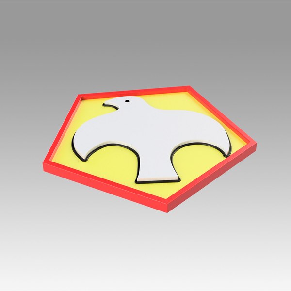 3D Peacemaker logo Emblem model - TurboSquid 1805272