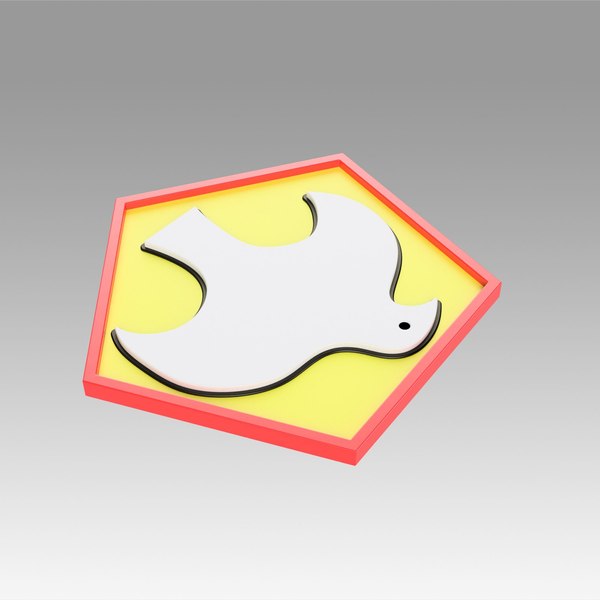 3D Peacemaker logo Emblem model - TurboSquid 1805272