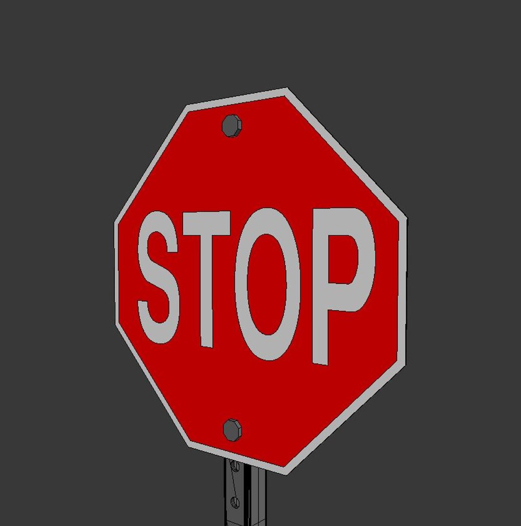 3D Stop Sign - TurboSquid 1174660