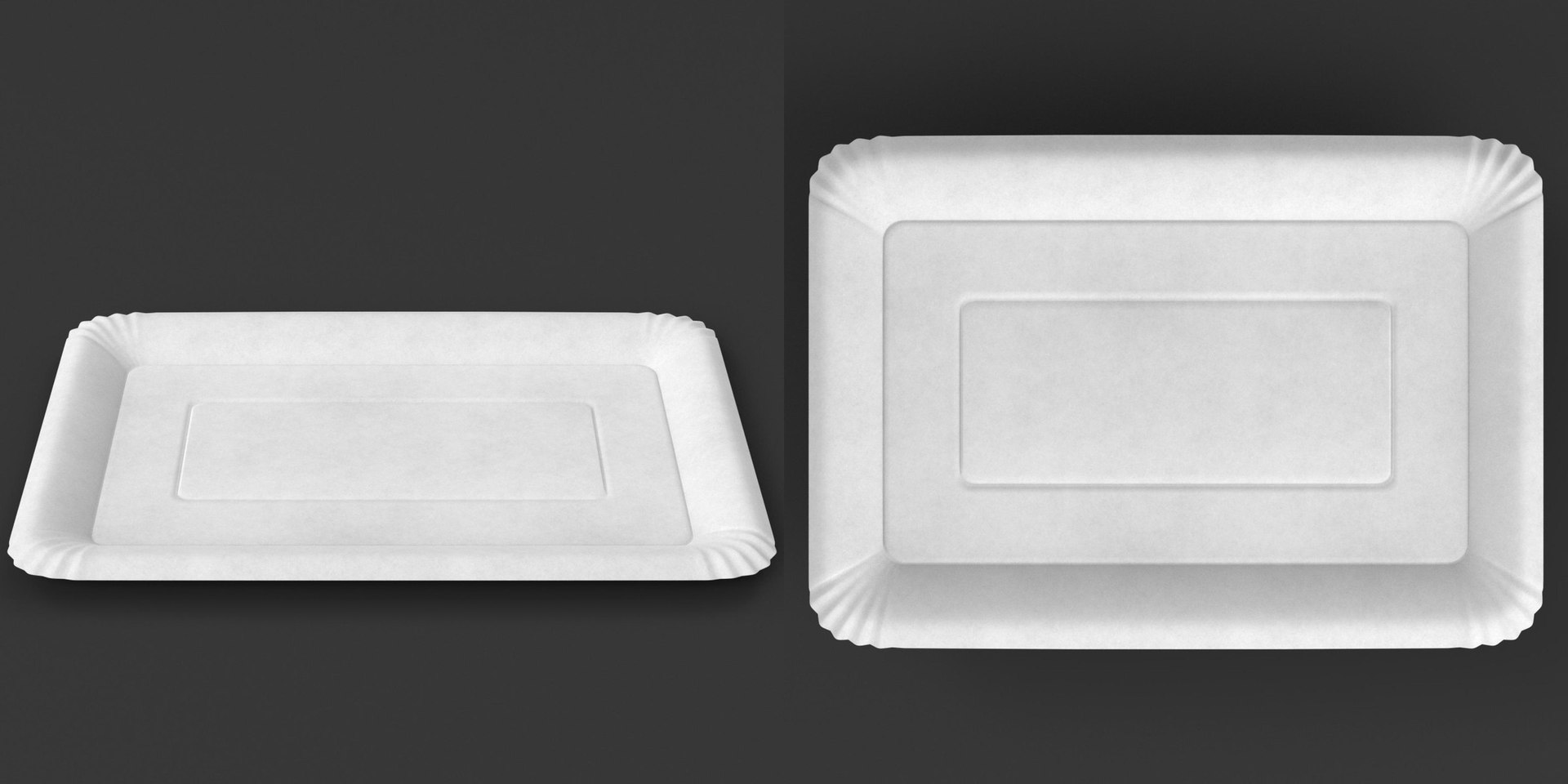 3D Cardboard Tray Model - TurboSquid 2194178