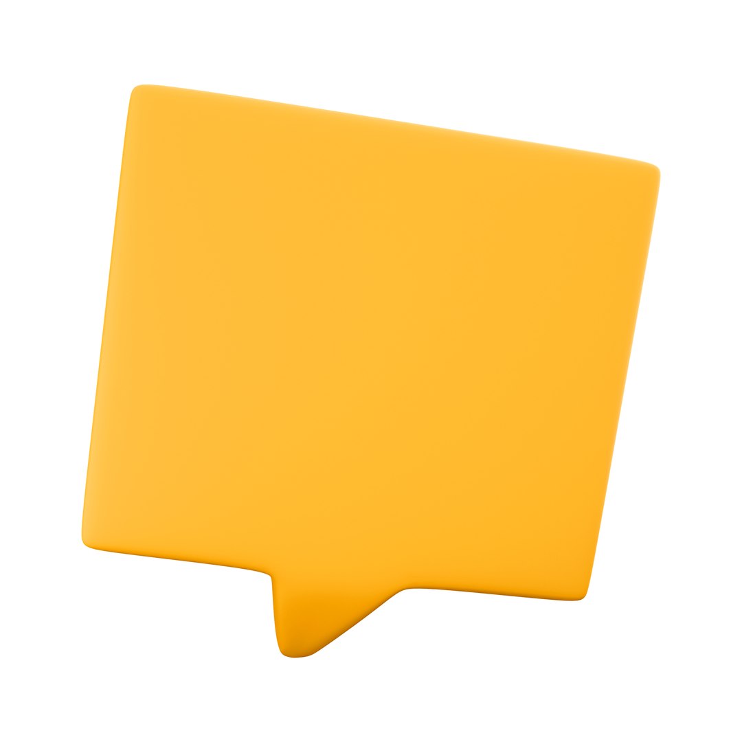 Message Notification Icon 3D Model - TurboSquid 2074174